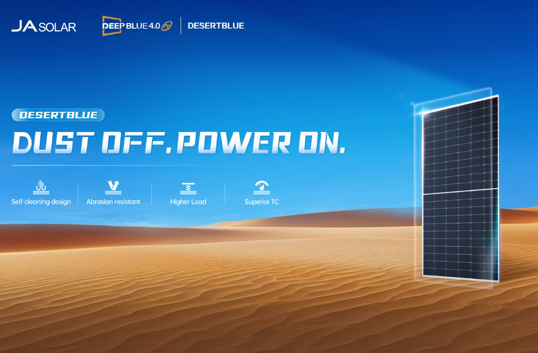 JA Solar Debuts DesertBlue to Power the Global Desert Solar Surge - MESIA